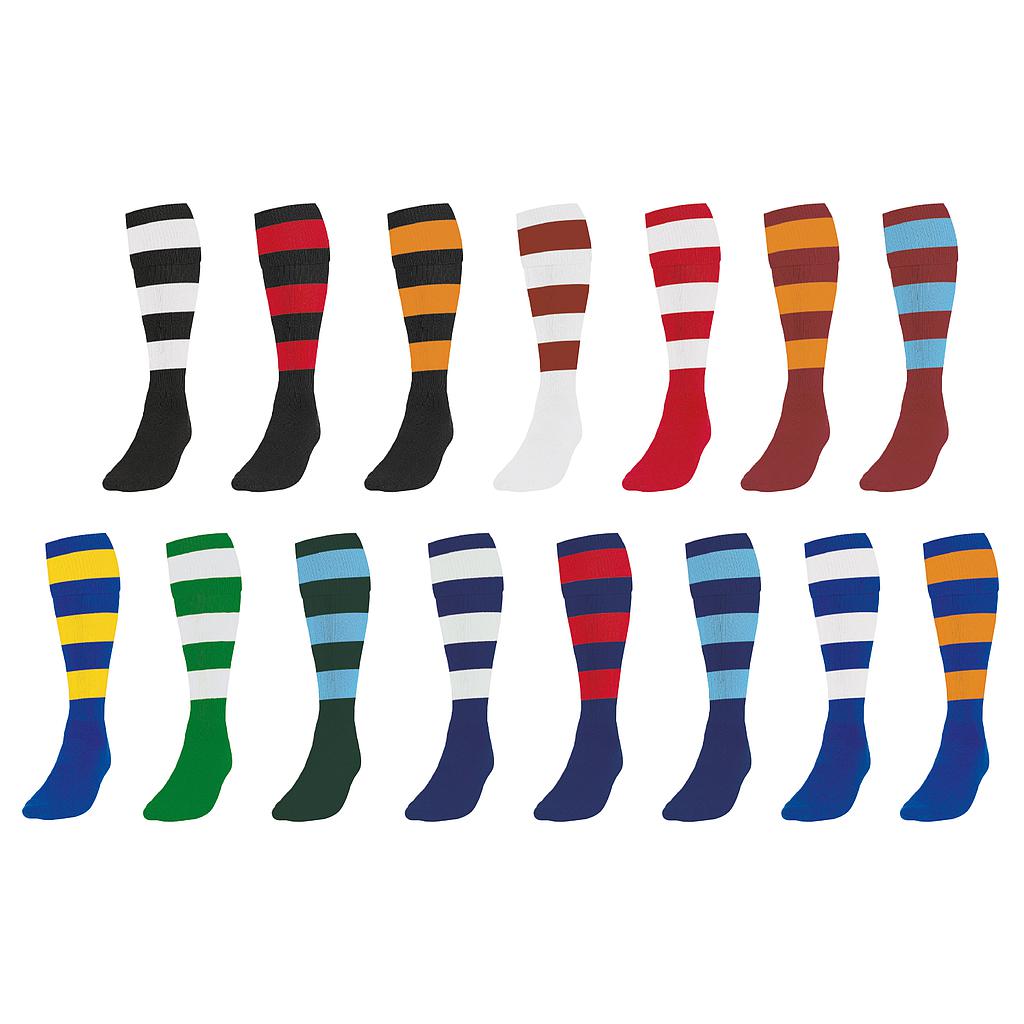 Precision Hooped Football Socks Junior | Reydon Sports Plc
