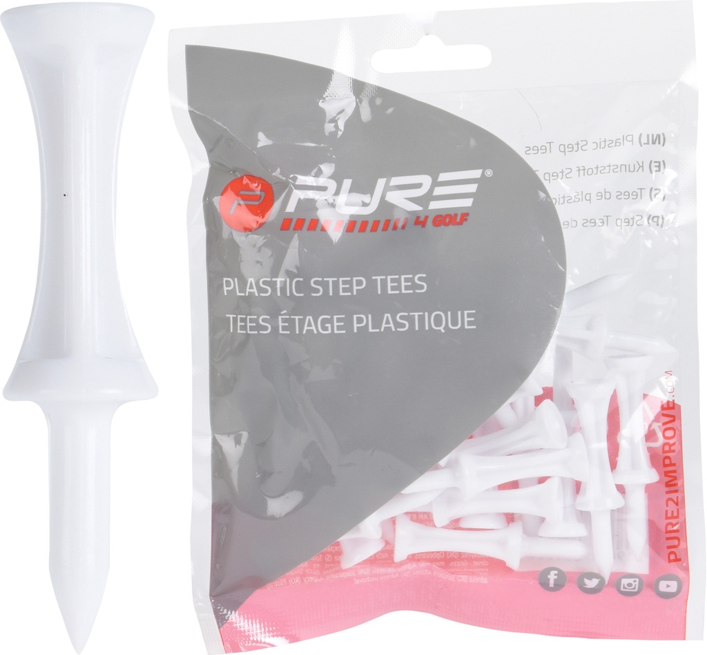Pure2improve Step Tees (Bag of 25) | Reydon Sports Plc